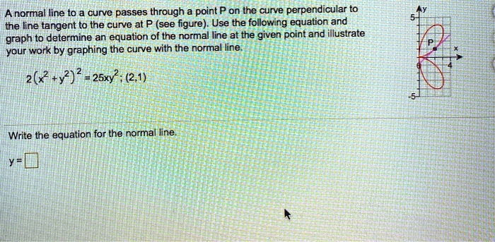 SOLVED: A normal line to a curve passes through point P on the curve ...