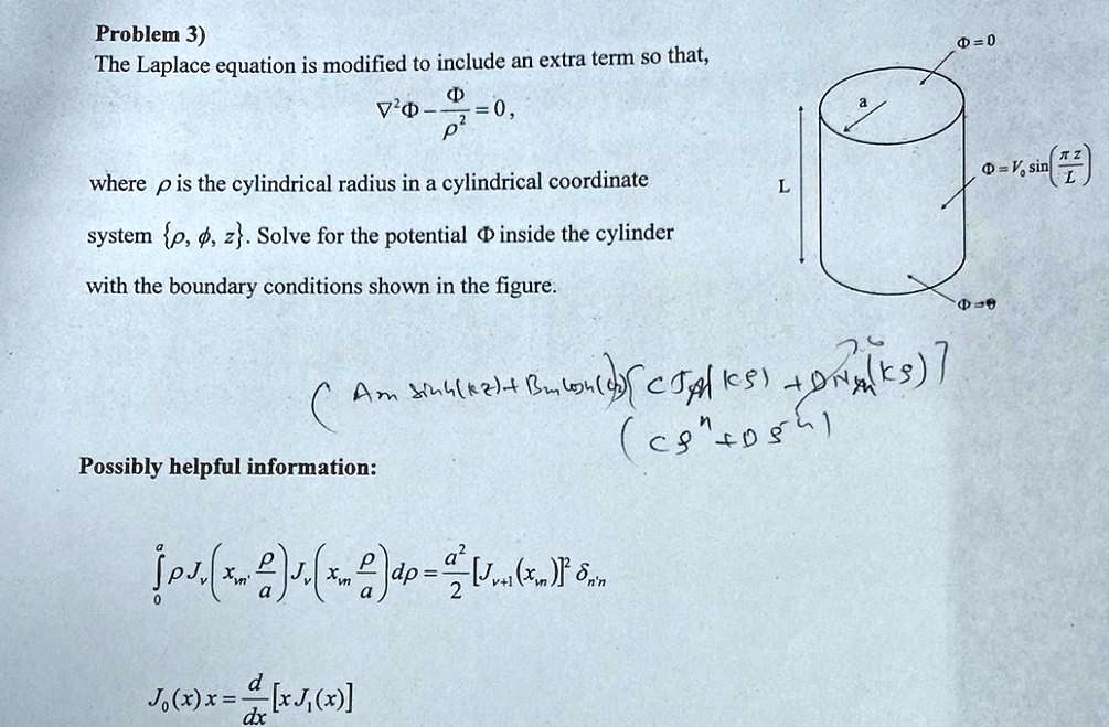 please answer problem 3 0 4d 0 vsin where p is the cylindrical radius ...