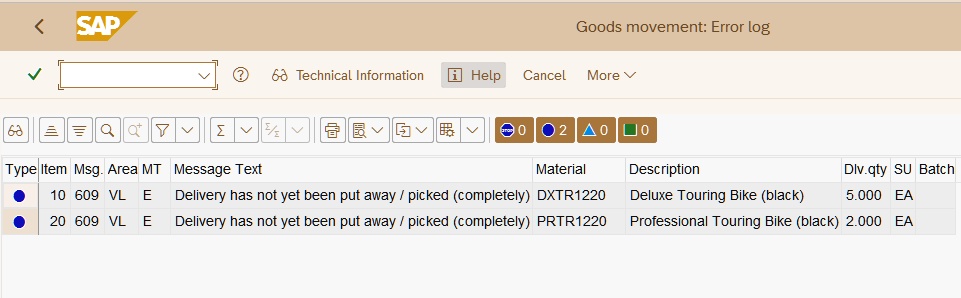 SOLVED: Help me, please!!! I am trying to post a Goods Issue on SAP ...