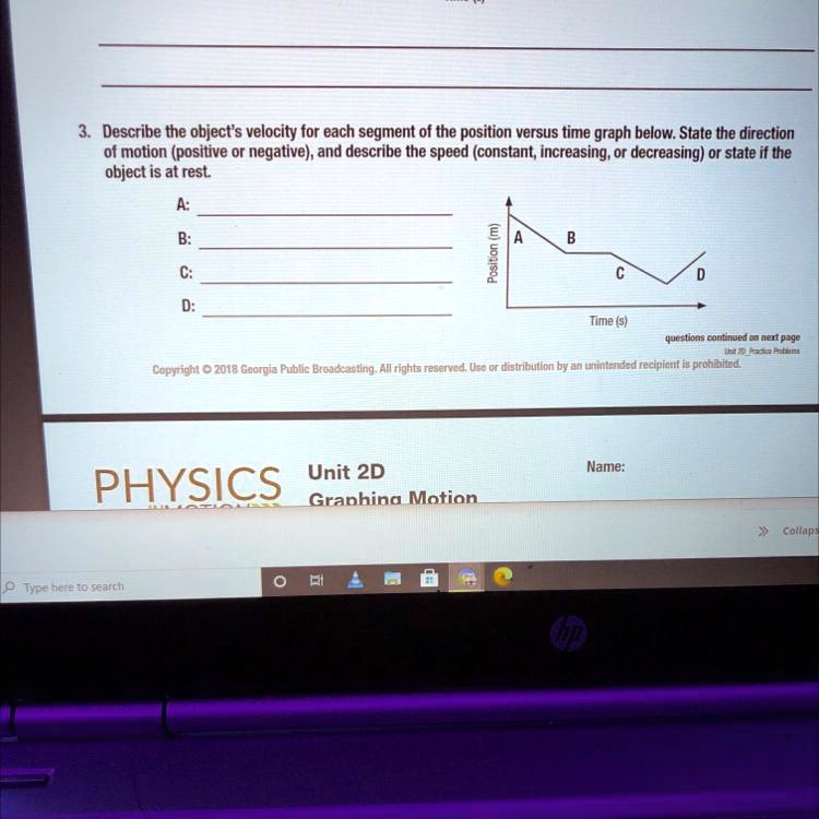 SOLVED: Got stuck on question 3, need help please. Describe the object ...