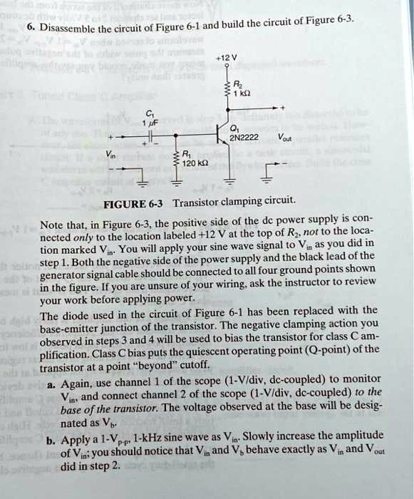 6. Disassemble the circuit of Figure 6-1 and build the circuit of Figure 6-3. Vin C? 1 µF R? 120 ...
