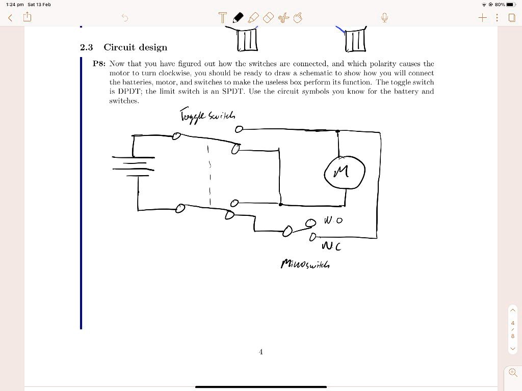 SOLVED: So for one of my assignments, I made an electrical device ...