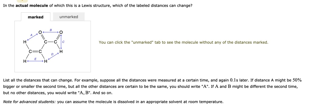 SOLVED: In the actual molecule of which this is Lewis structure, which ...