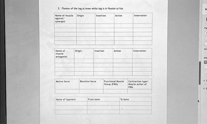 texts 1 flexion of the leg at the knee while the leg is in flexion at ...