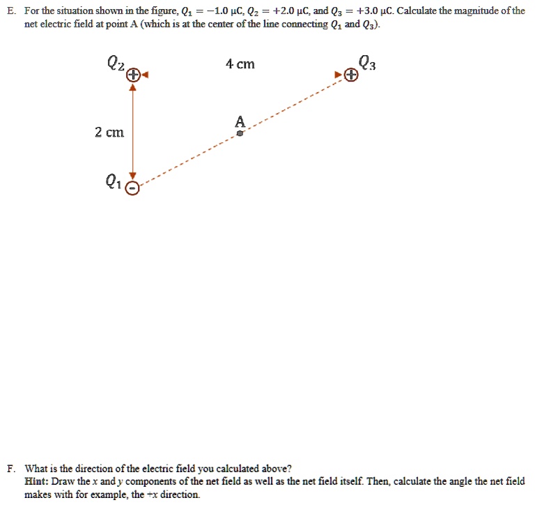 SOLVED: E. For the situation shown in the figure, Q = 1.0 C, Q = +2.0 C, and Q3 = +3.0 C ...