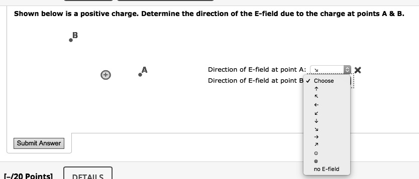 SOLVED: Shown below Is positive charge: Determine the direction of the ...