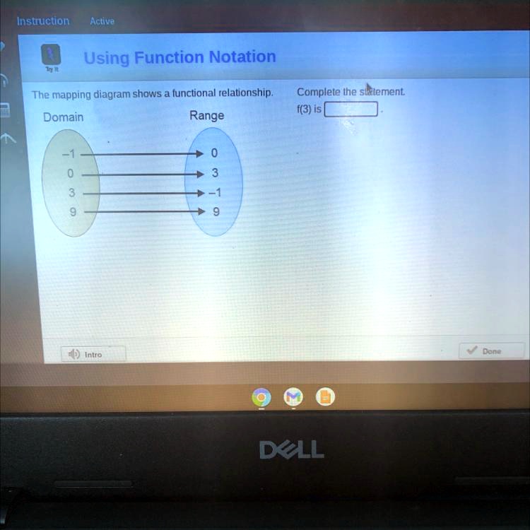 Using Function Notation The mapping diagram shows a functional ...
