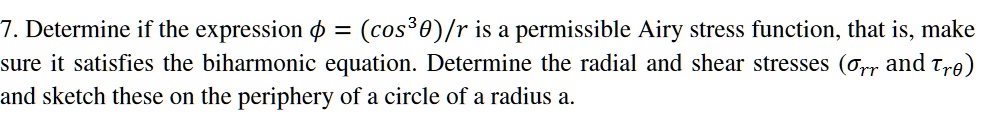 SOLVED: Determine if the expression Î¦ = (cosÎ¸)/r is a permissible ...
