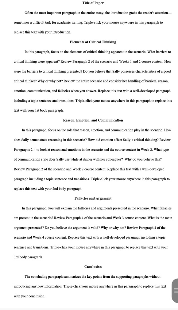 title of paper often the most important paragraph in the entire essay ...