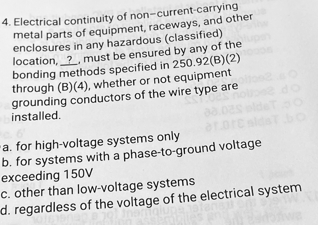 4. Electrical continuity of non-current-carrying metal parts of ...