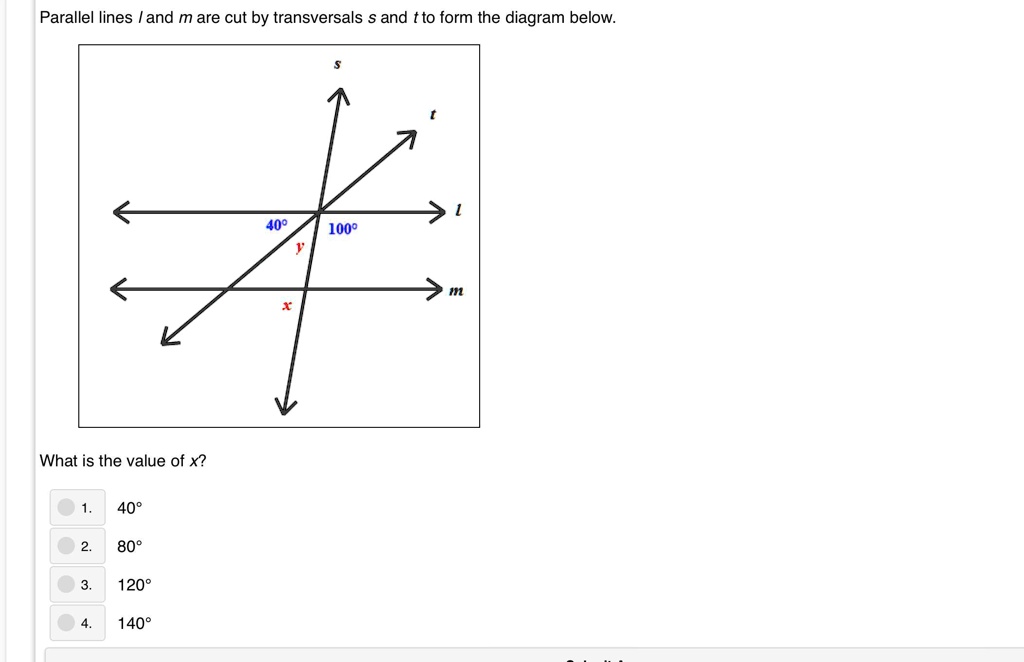 SOLVED: 'Plz help pleaseee Someone plz Parallel lines and m are cut by transversals and t to ...