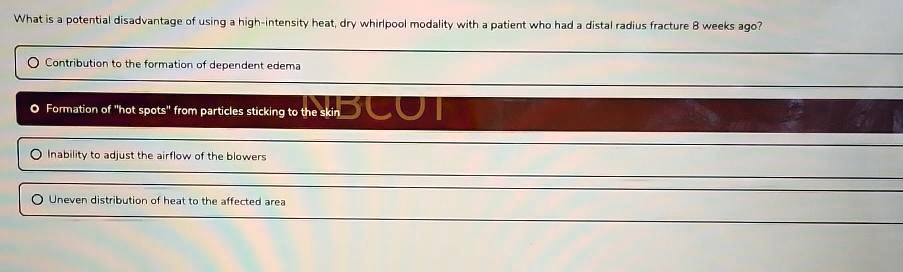 What is a potential disadvantage of using a high-intensity heat, dry ...