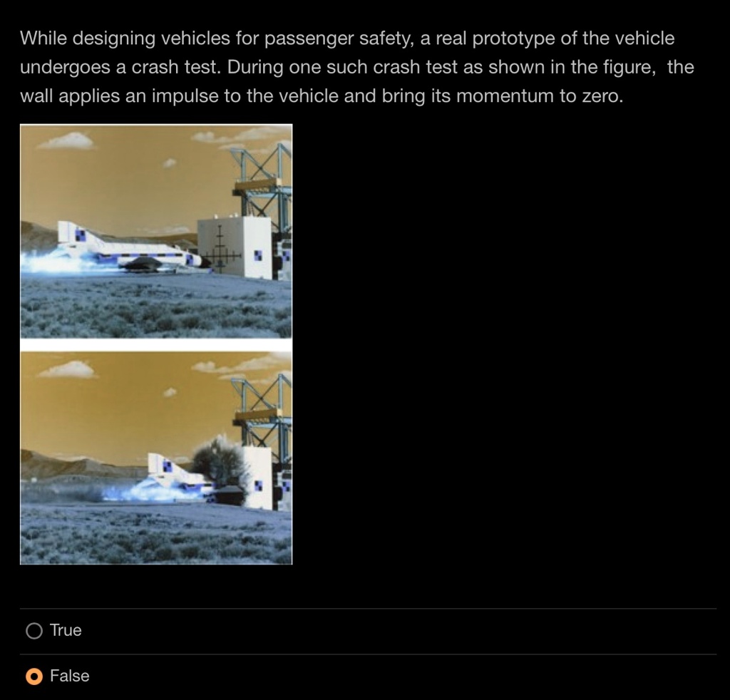 While designing vehicles for passenger safety, a real...