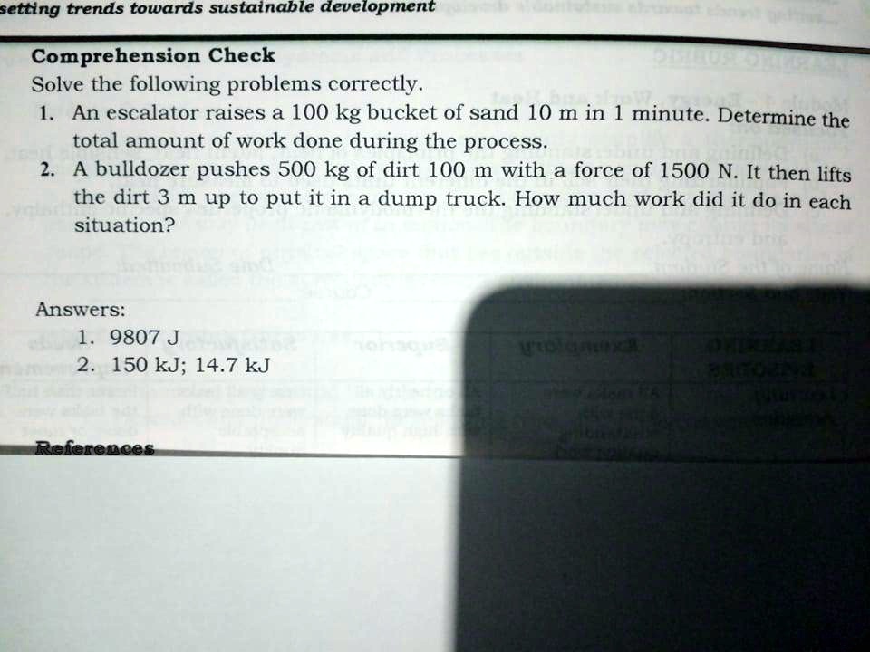 SOLVED: setting trends towards sustainable development Comprebension ...