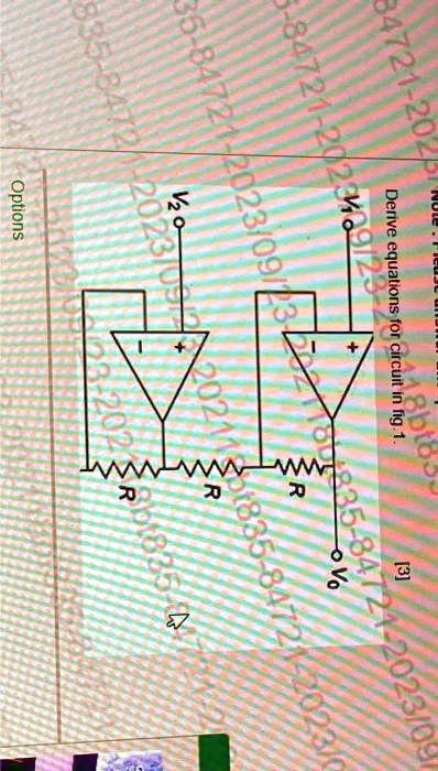 SOLVED: Derive equations for the circuit in Figure 1. SOLVED: Derive equations for the circuit in Figure 1.