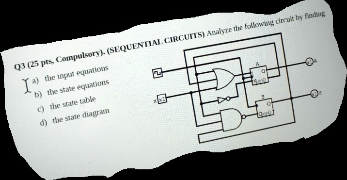 SOLVED: Q3 (25 pts, Compulsory). (SEQUENT b) the state equations c) the ... SOLVED: Q3 (25 pts, Compulsory). (SEQUENT b) the state equations c) the ...