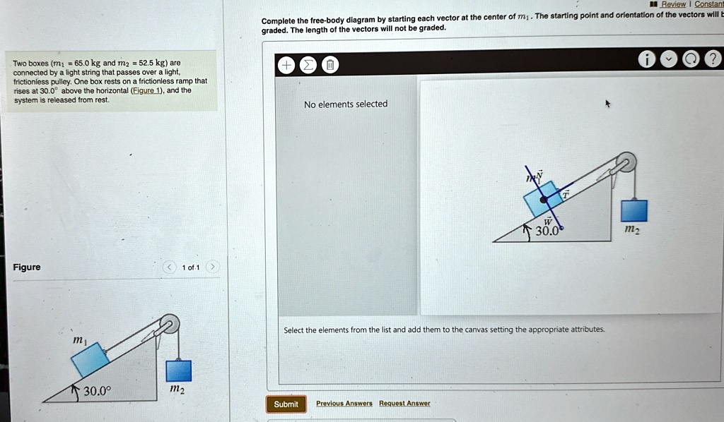 two boxes m1 650 kg and m2 525 kg are connected by a light string that passes over a light ...