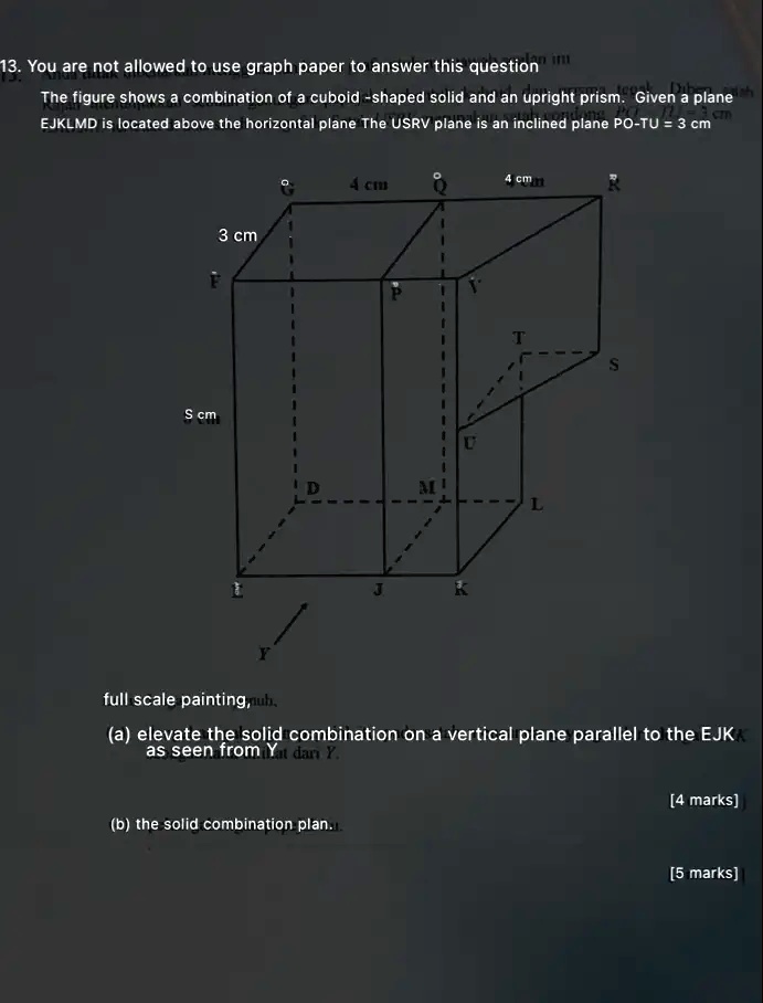 13 you are not allowed to use graph paper to answer this question the ...
