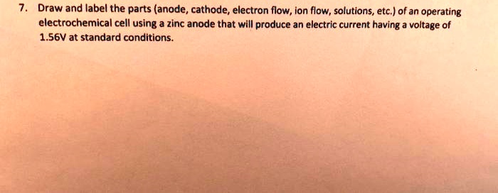 draw and label the parts anode cathode electron flow ion flow solutions ...