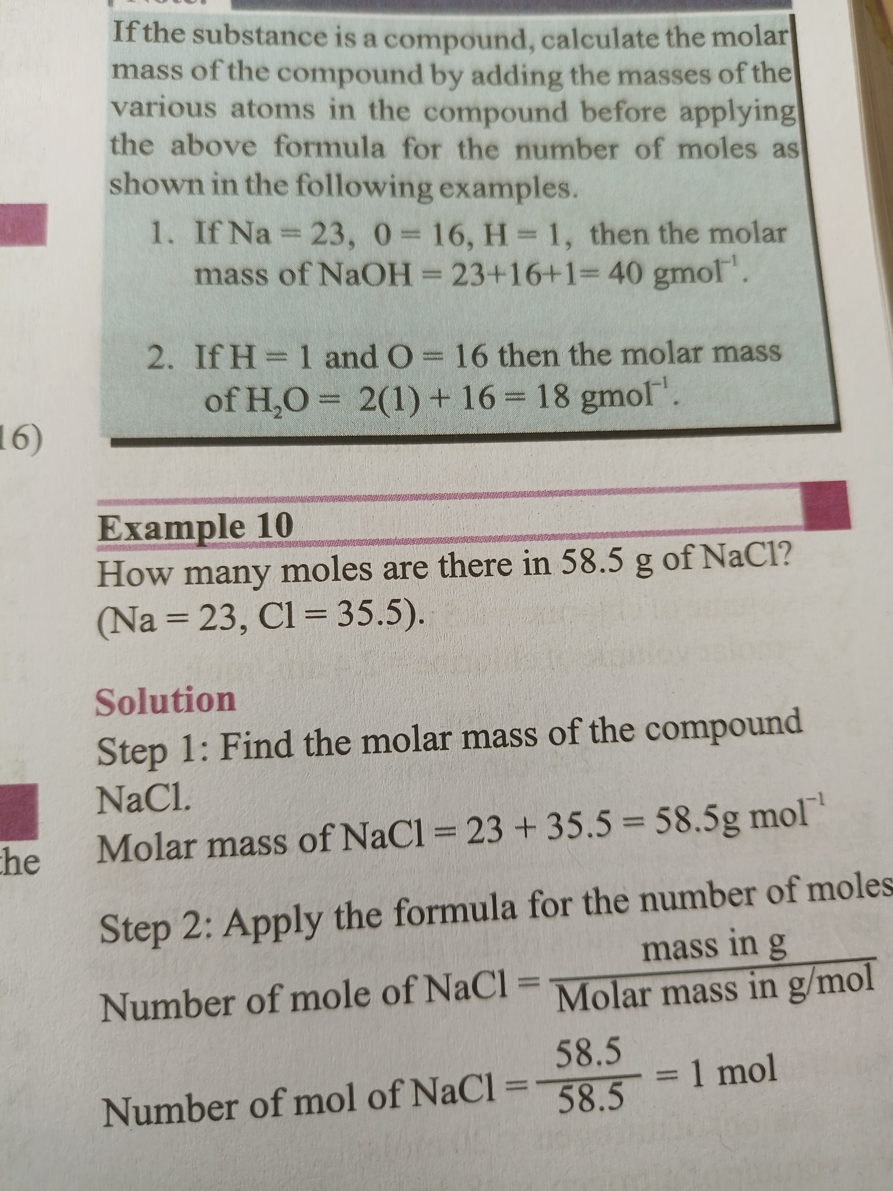 SOLVED: If the substance is a compound, calculate the molar mass of the ...