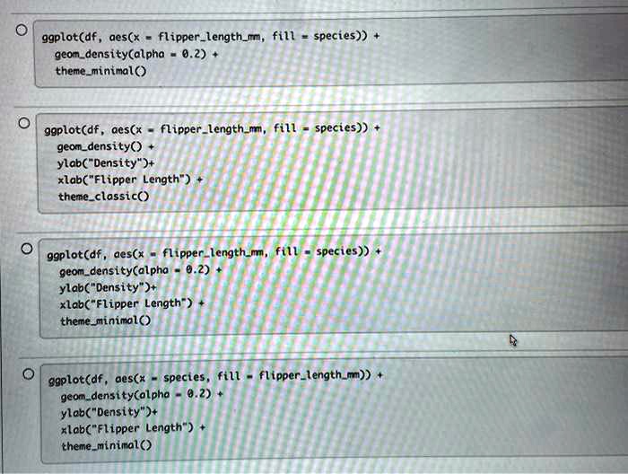 Ggplot(df aes(x flipper_Length_Jm , fill species)) ge… - SolvedLib