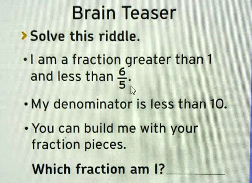 SOLVED: Please help me with this? Brain Teaser > Solve this riddle: "I ...