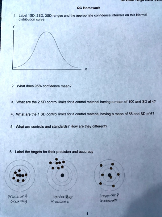 qc homework label 1sd 2sd 3s0 ranges and the appropriate confidence ...