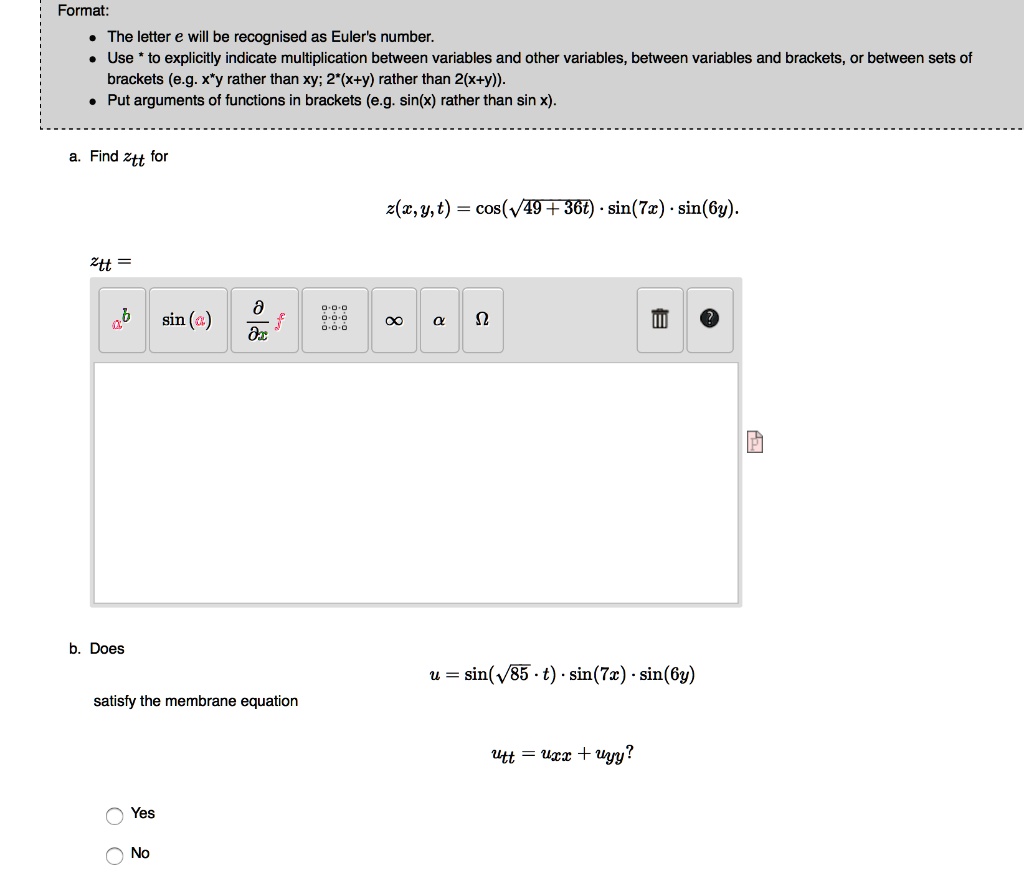 SOLVED: The letter will be recognized as Euler's number: Use to ...