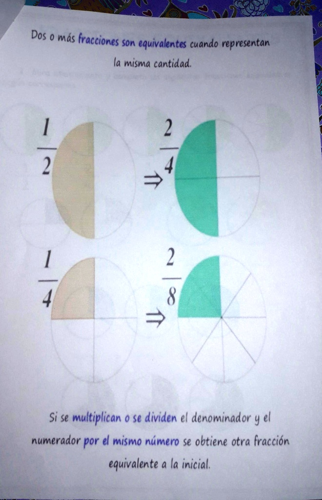 SOLVED: ayudenme :( porfavor Dos 0 más fracciones son equivalentes ...