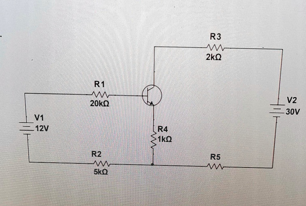 SOLVED: "In the circuit next to it, the transistor has a current gain ...