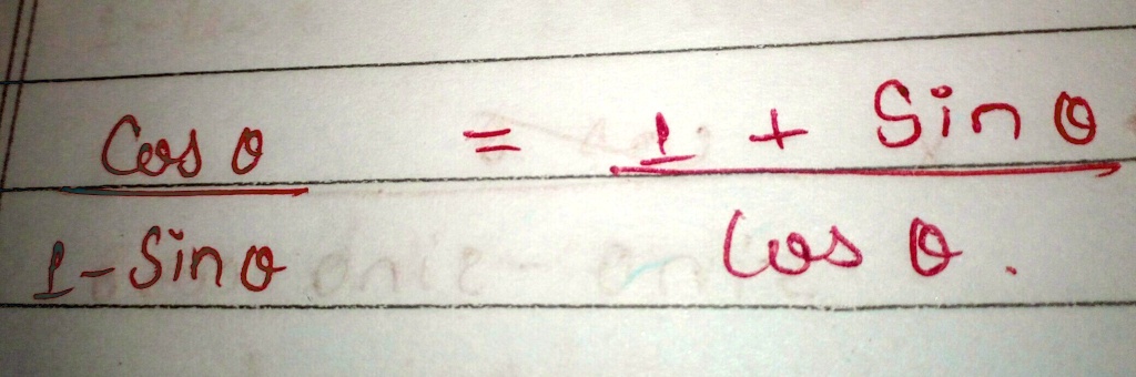 SOLVED: trigonometry question Coss 0 L-Sin + Sio @ Ces