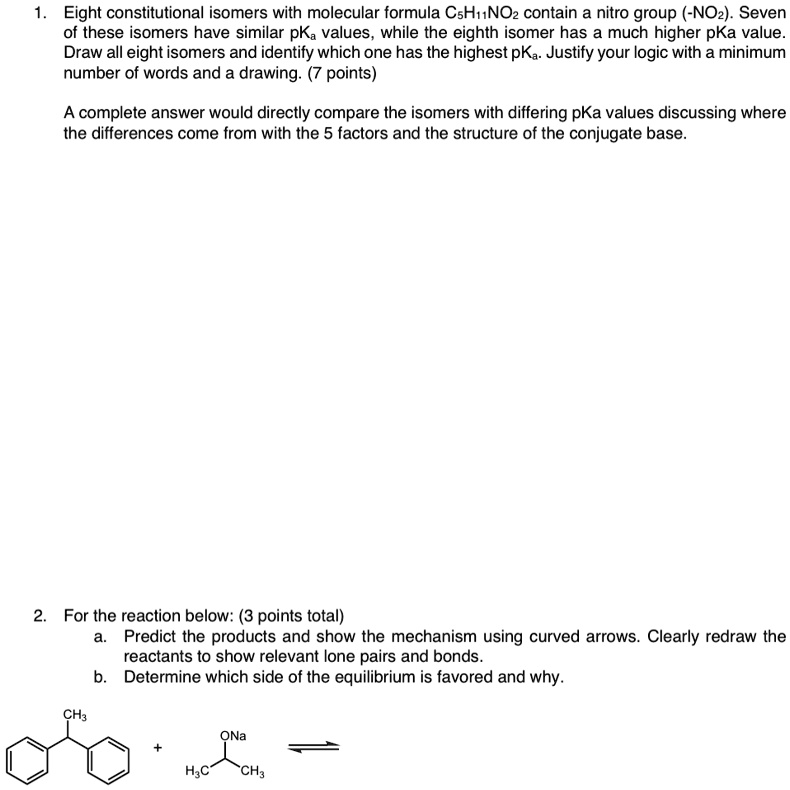 1. Eight constitutional isomers with molecular formula C5H11NO2 contain ...