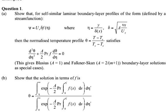 SOLVED: Please solve the problems given below: Question 1 (a) Show that, for self-similar ...
