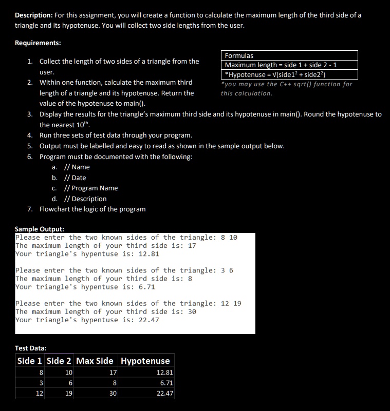 Solved Programming Language Is C Description For This Assignment You Will Create A Function 0394