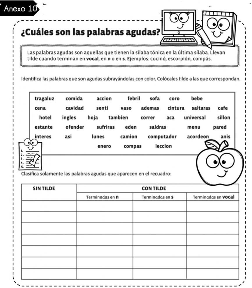 me ayudan pero pongan las respuestas en la imagen porfa Anexo 10 Cuáles ...