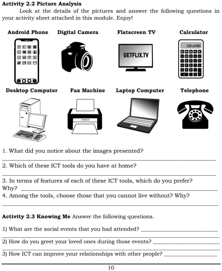 help me please thank you activity 22 picture analysis look at the details of the pictures and ...