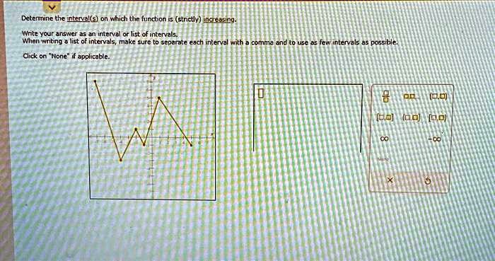 SOLVED: Texts: Determine the interval on which the function is strictly ...
