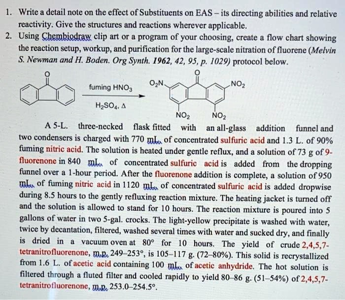 SOLVED: Write a detailed note on the effect of Substituents on EAS - its directing abilities and ...