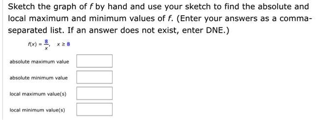 SOLVED: Sketch the graph of f by hand and use your sketch to find the ...