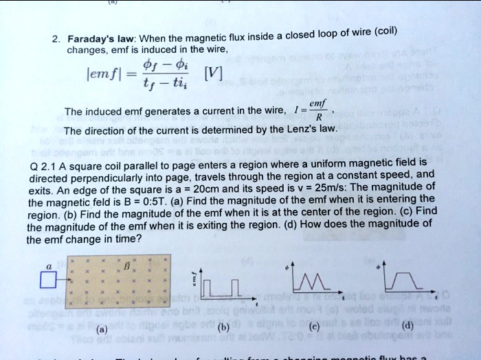 SOLVED:closed loop of wire : (coil) Faraday's law: When the magnetic ...
