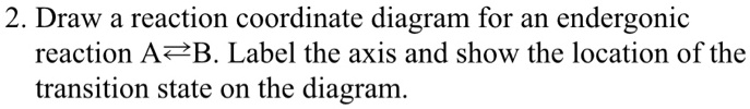 2 draw reaction coordinate diagram for an endergonic reaction azb label ...