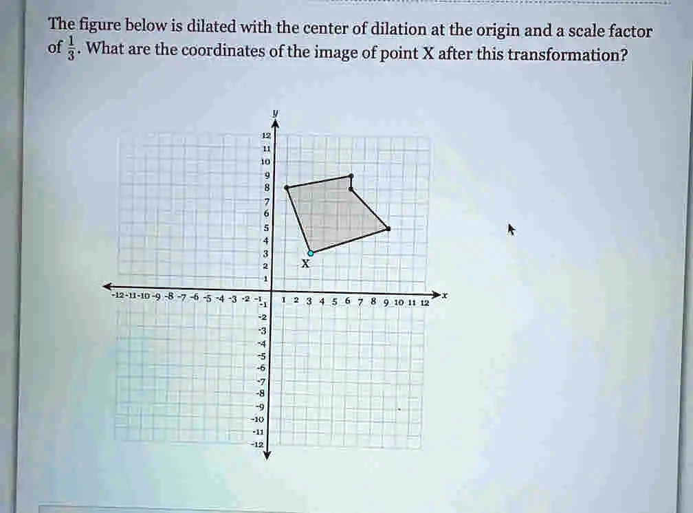 Solved The Figure Below Is Dilated With The Center Of Dilation At The Origin And A Scale Factor