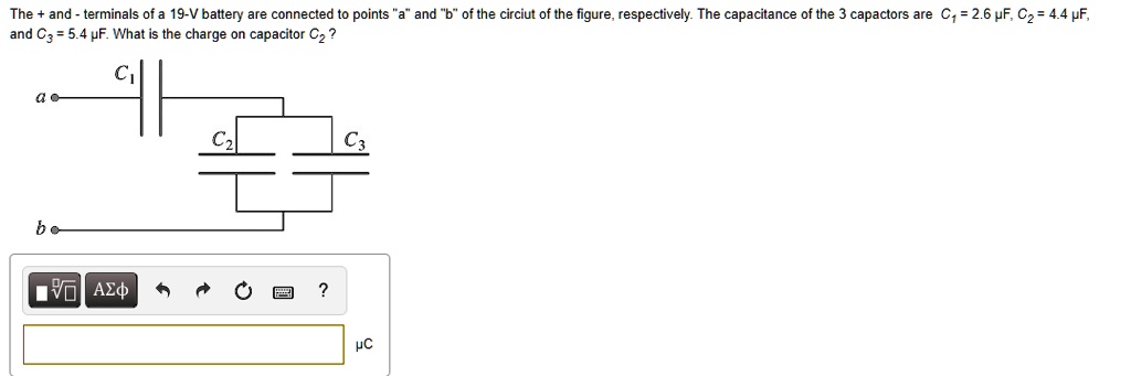 Solved The Positive And Negative Terminals Of A 19 V Battery Are Connected To Points A And B