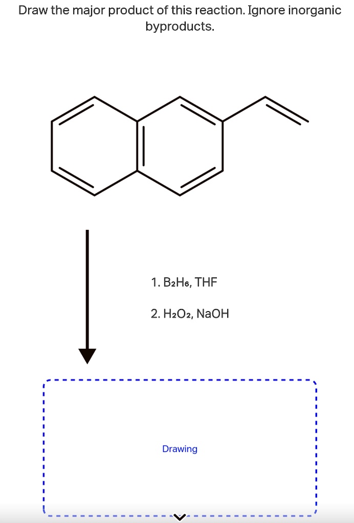SOLVED: Draw the major product of this reaction. Ignore inorganic ...