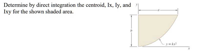 determine by direct integration the centroid ix iy and ixy for the ... determine by direct integration the centroid ix iy and ixy for the ...