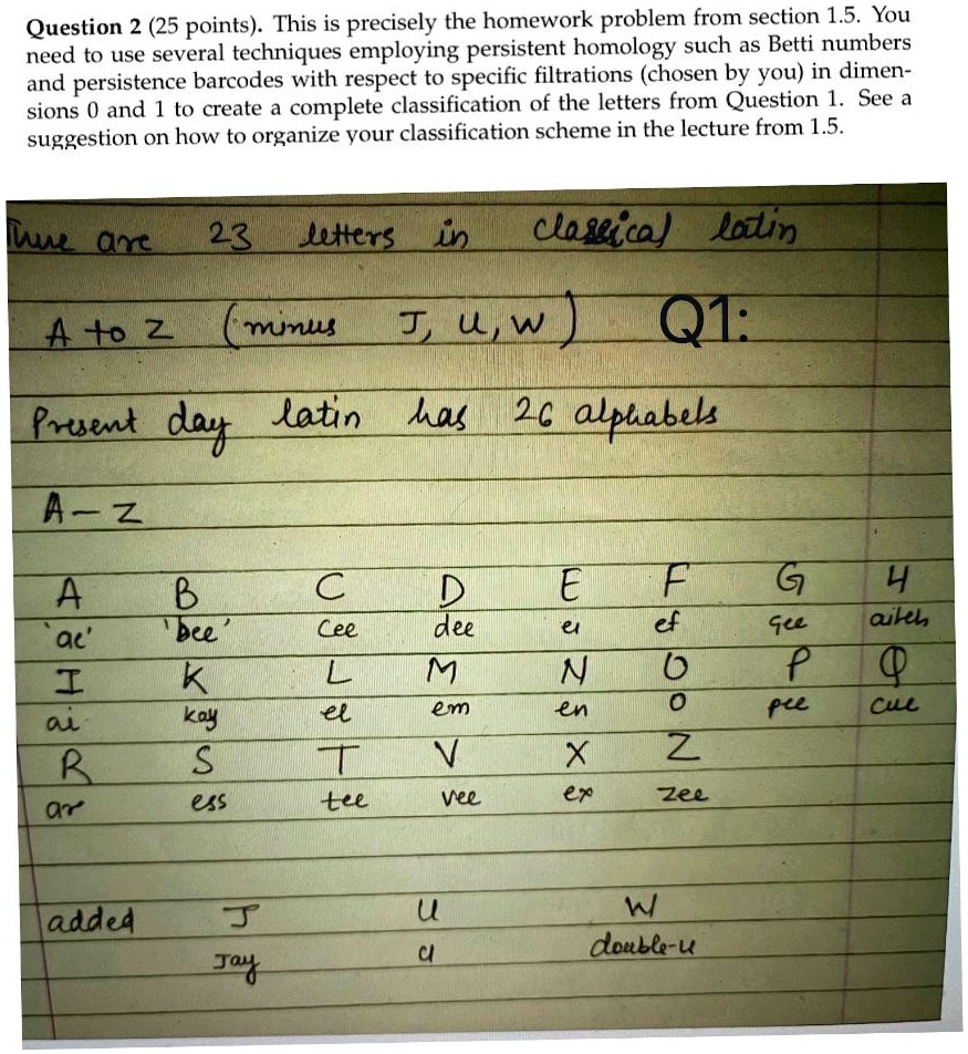 SOLVED: Text: Question 2 (25 points). This is precisely the homework ...