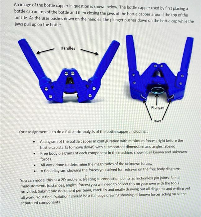 An image of the bottle capper in question is shown below. The bottle ...