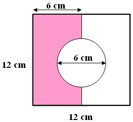 'A circle has been drawn in the center of a square. A dot will be ...