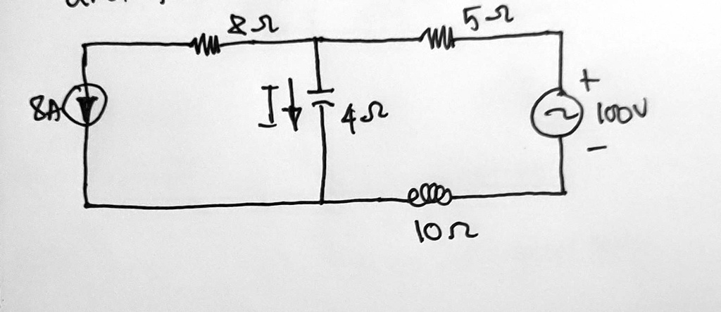 SOLVED: Determine the current I at the 4 ohm capacitor using mesh ... SOLVED: Determine the current I at the 4 ohm capacitor using mesh ...