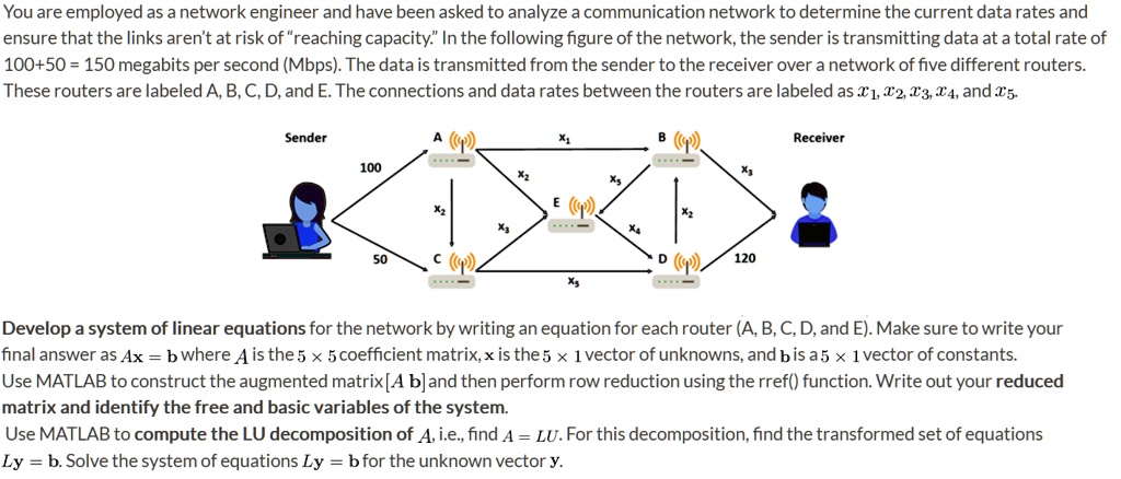 You are employed as a network engineer and have been asked to analyze a ...